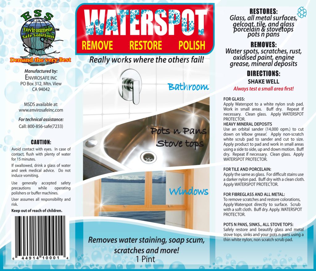** D I Y ** Water Spot 250ml KIT – inc: (One) 4.5inch Velcro Drill Disc ...